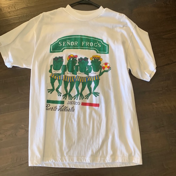 Hard Rock Cafe | Shirts | Rare 9s Hard Rock Cafe Senor Frogs Puerto ...